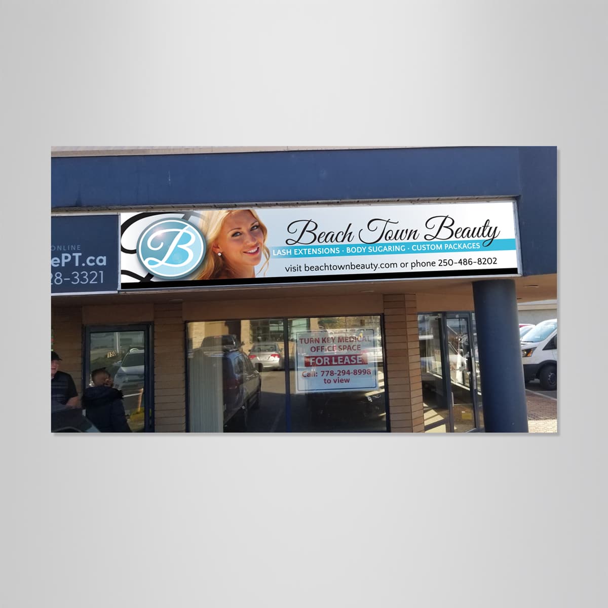 Beach Town Beauty Signage - Pentone Creative